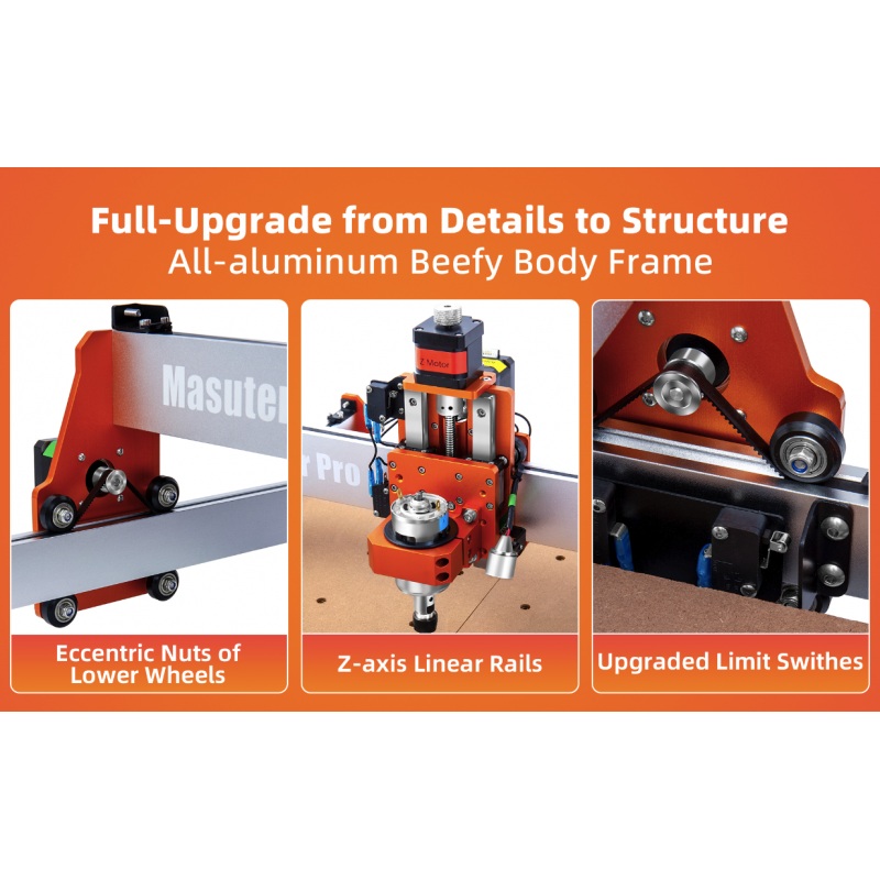 FoxAlien Masuter Pro Aluminiowa frezarka CNC z Laserem 20W